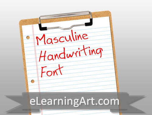 Masculine Handwritten Font – eLearningArt